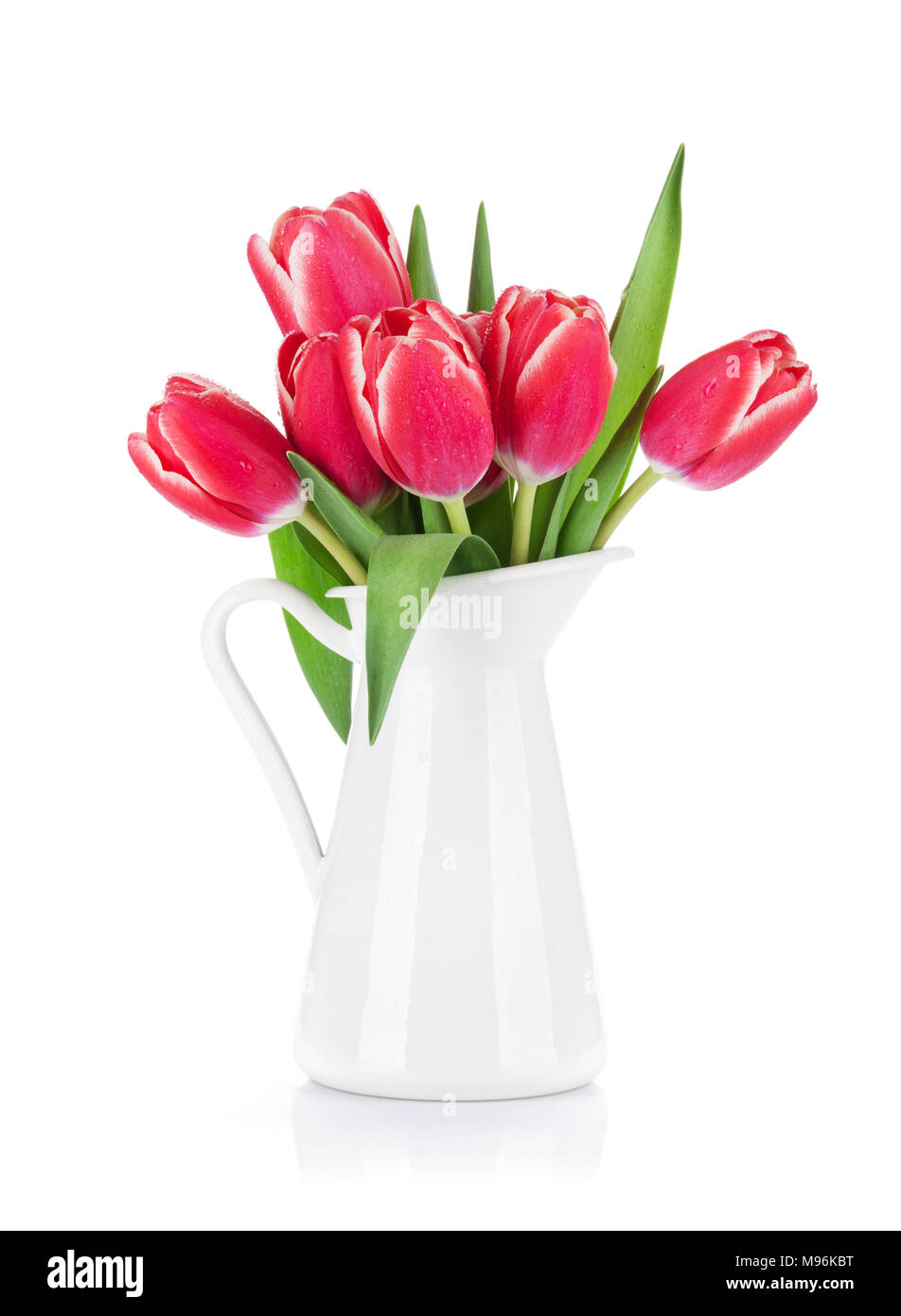 Beautiful flowers in pitcher Cut Out Stock Images & Pictures - Alamy