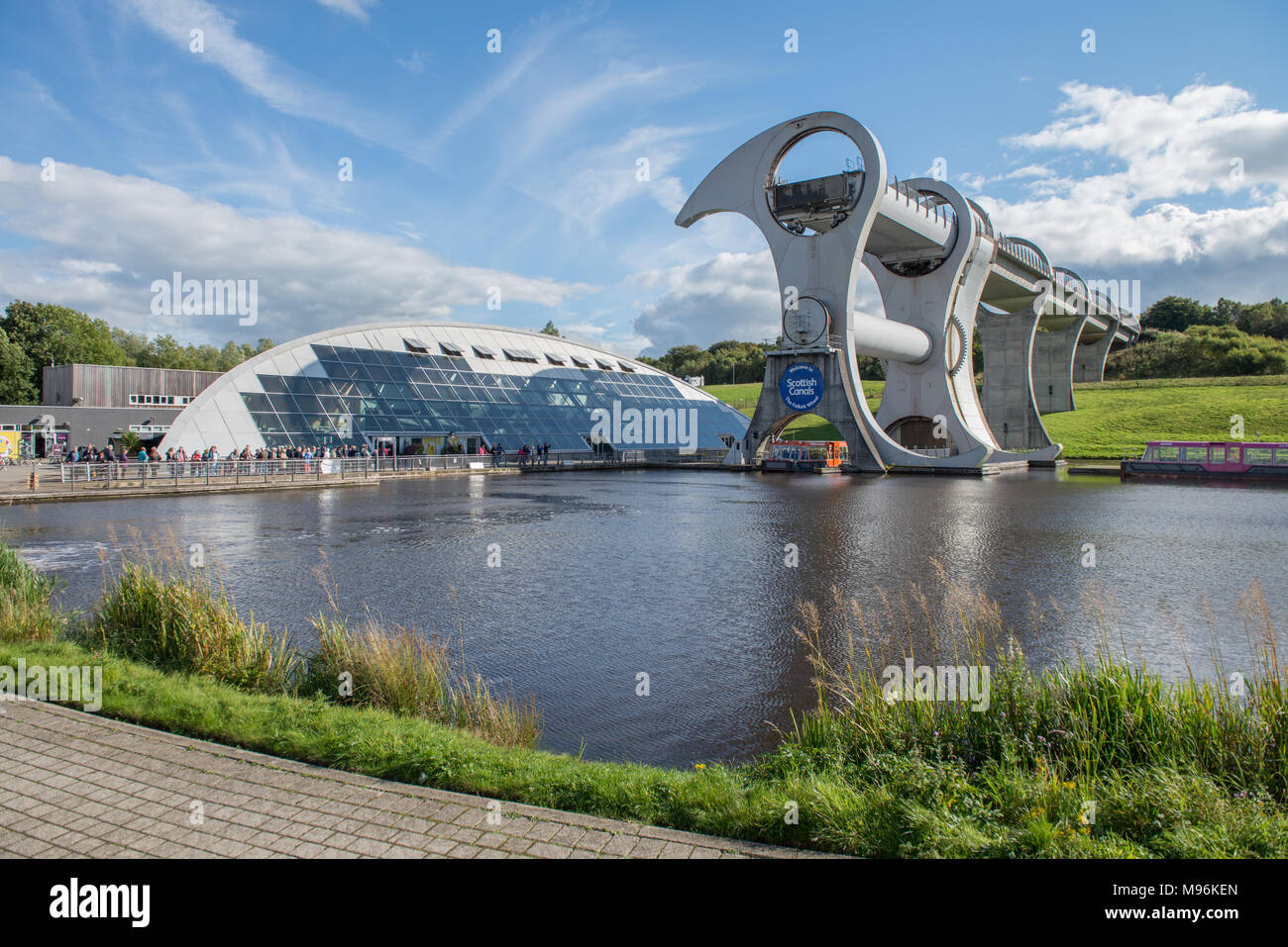 The Falkirk Wheel boat lift Lime Road Tamfourhill Falkirk Stirlingshire ...