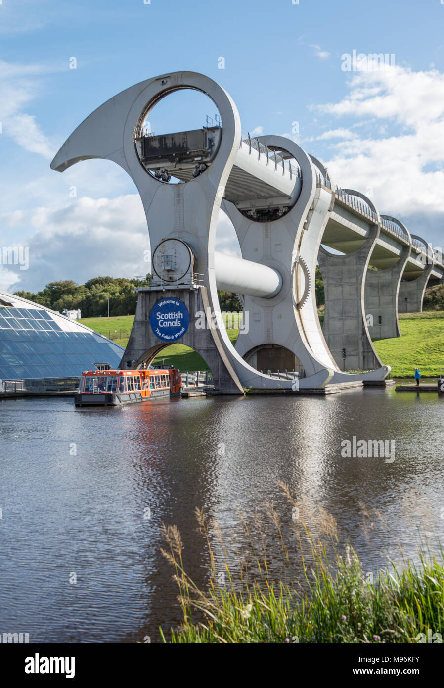 The Falkirk Wheel boat lift Lime Road Tamfourhill Falkirk Stirlingshire ...