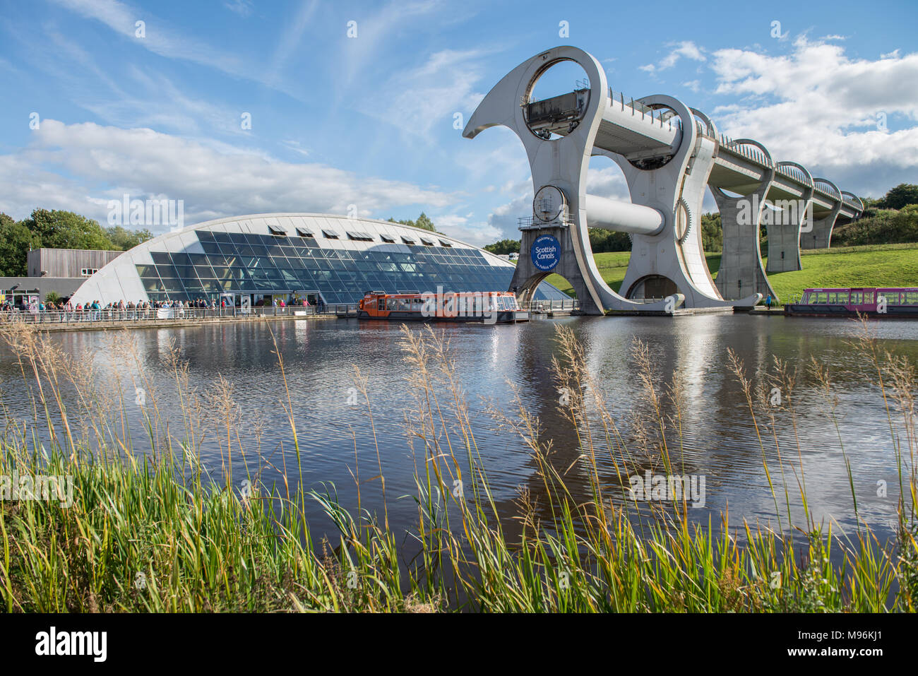 The Falkirk Wheel boat lift Lime Road Tamfourhill Falkirk Stirlingshire ...