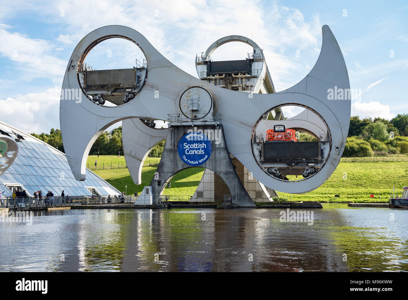 The Falkirk Wheel boat lift Lime Road Tamfourhill Falkirk Stirlingshire ...