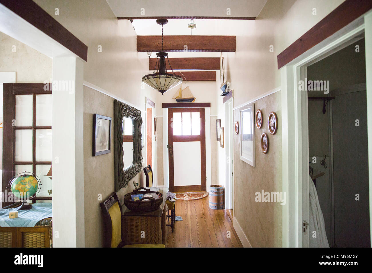 Hallway/Entryway in family home Stock Photo - Alamy