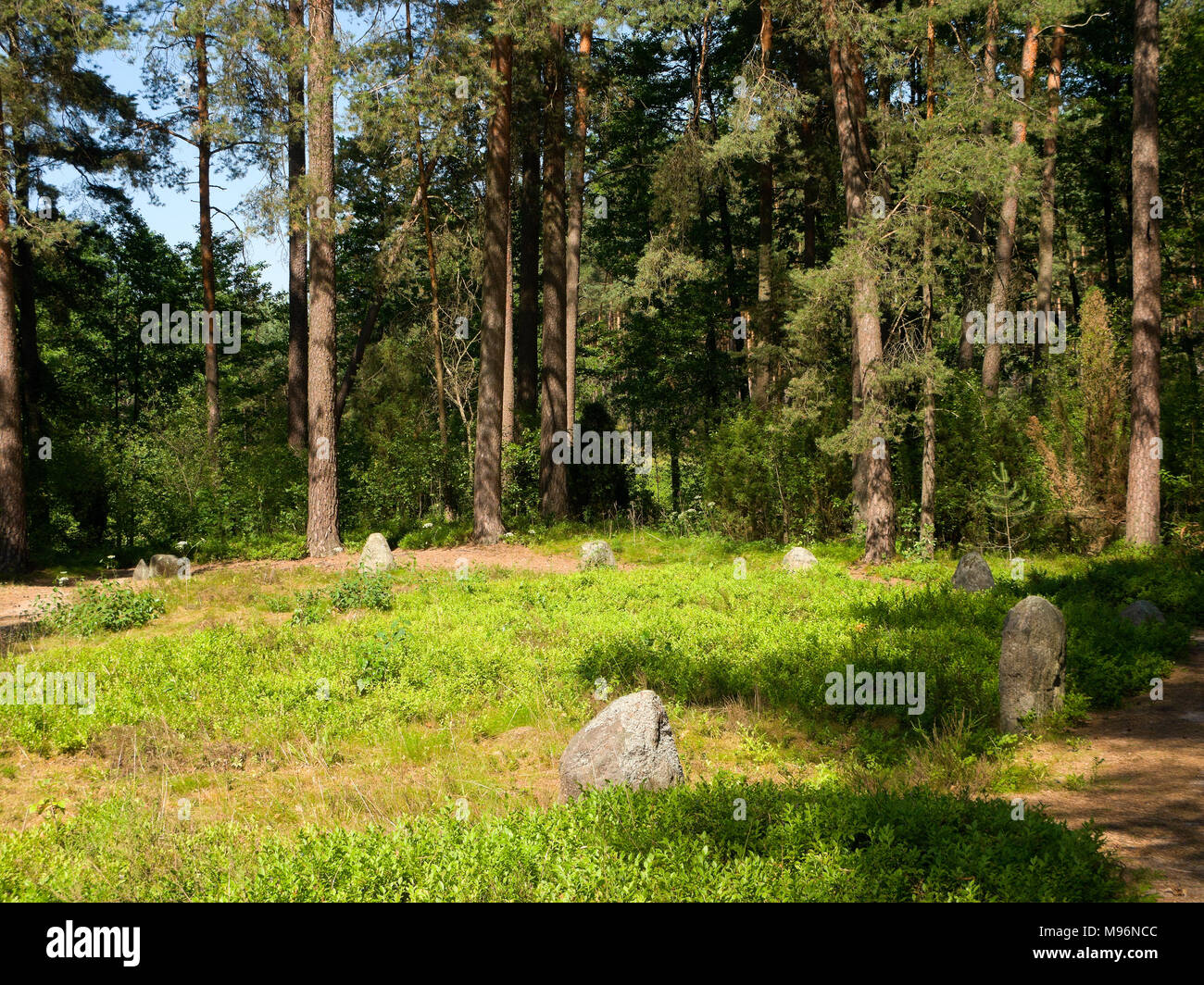 'Stone Circles' reserve. Wielbark culture graveyard (1st. century) of ...