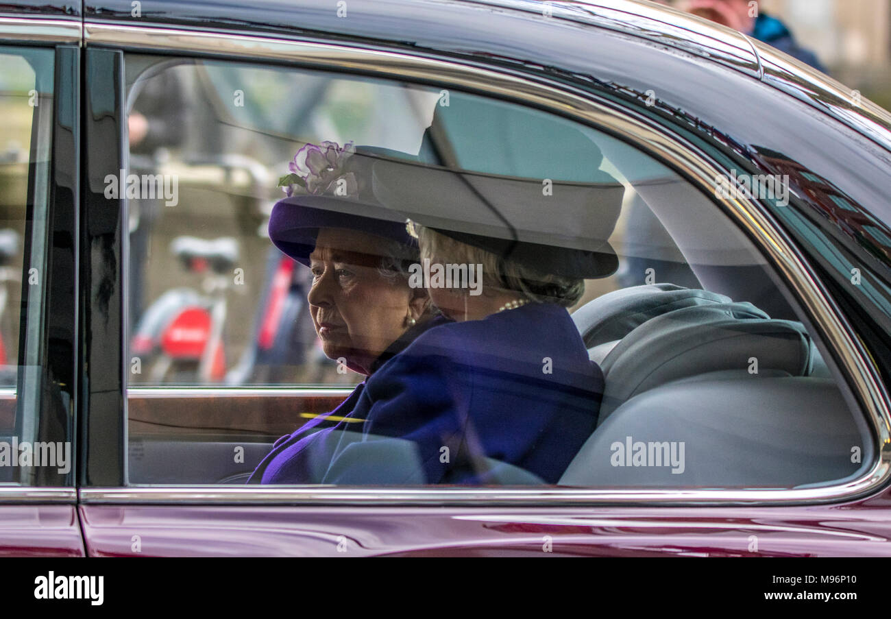 HM The Queen attends the 70th anniversary of the International Maritime ...