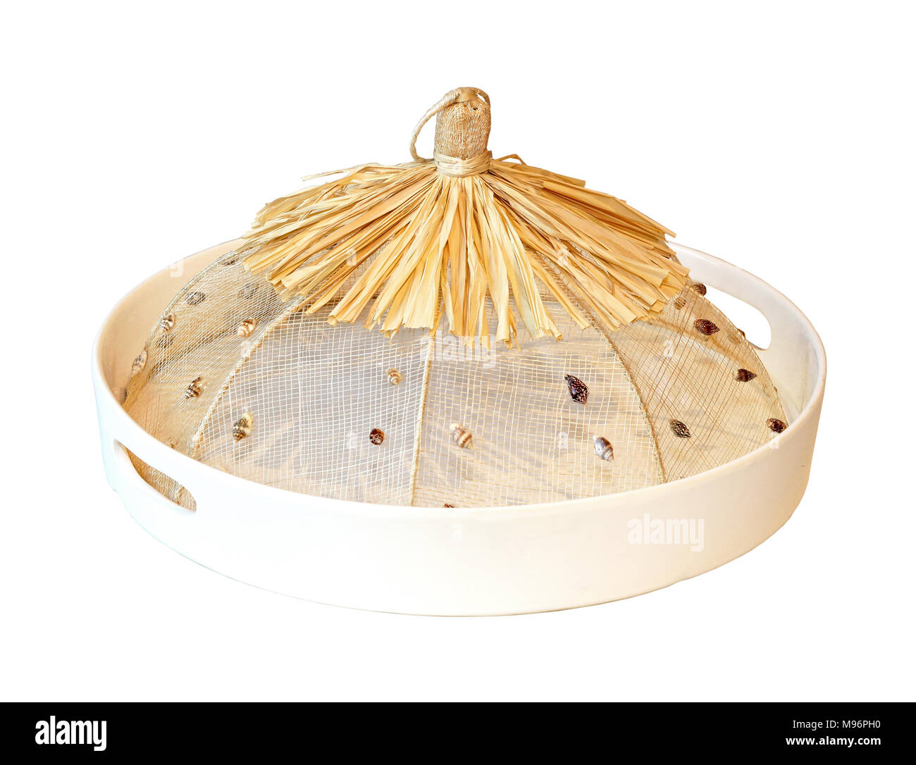 Decorative plate cover net isolated with clipping path included Stock ...