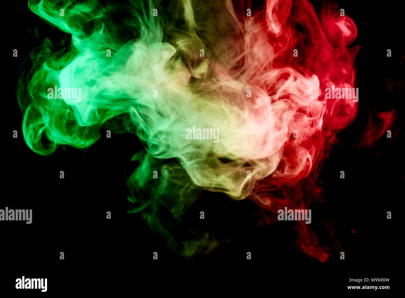Green And Red Smoke Wallpaper