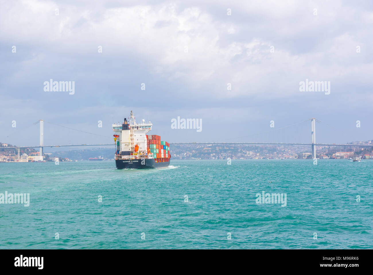 Bosphorus big bridge istanbul turkey hi-res stock photography and ...