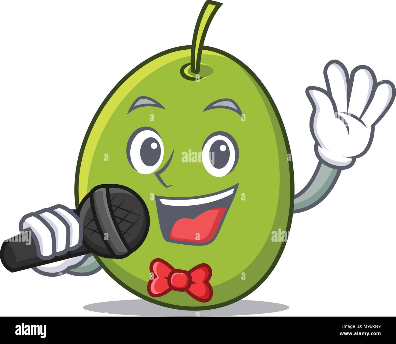 Singing olive mascot cartoon style Stock Vector Image & Art - Alamy