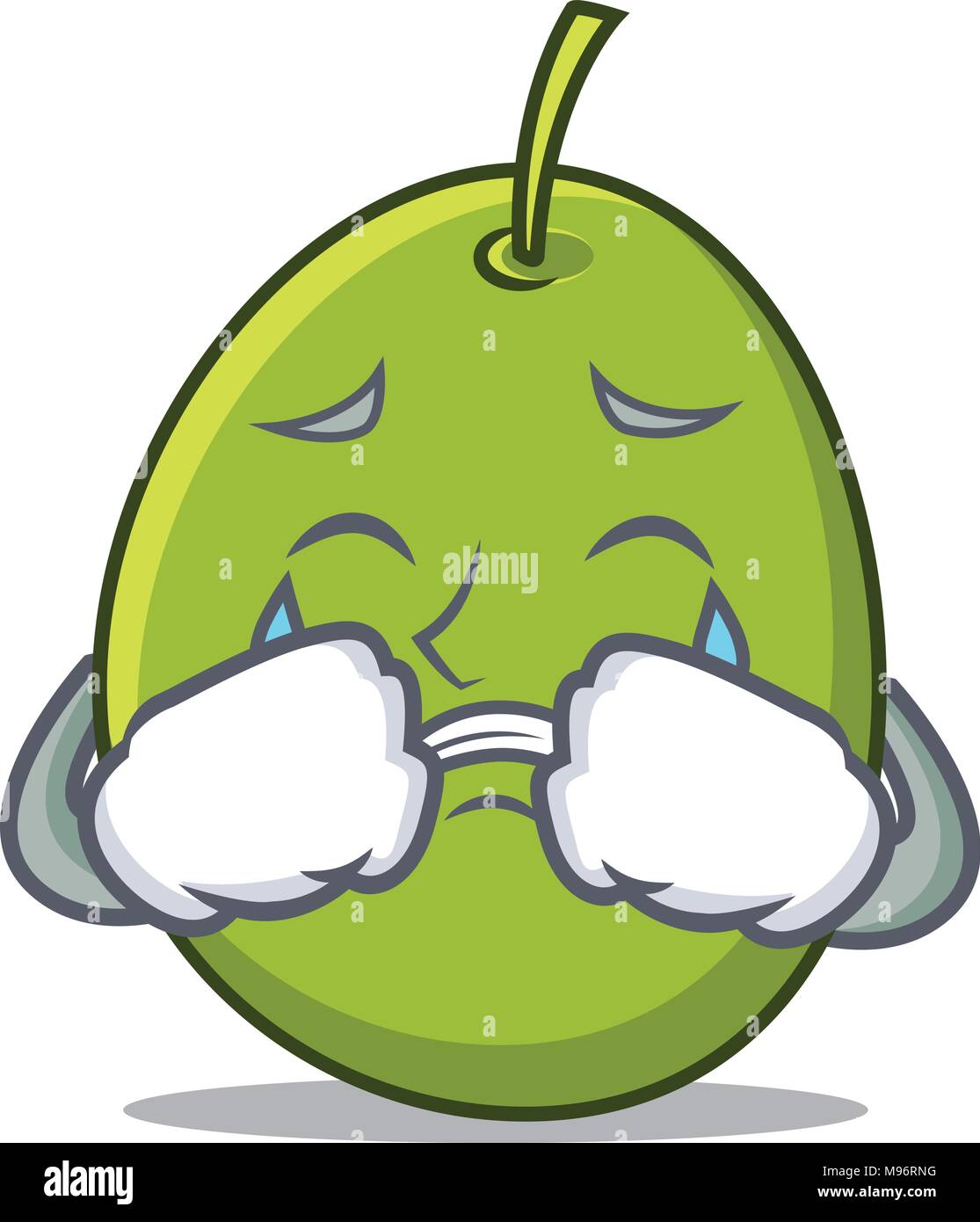 Sad eating salad Stock Vector Images - Alamy