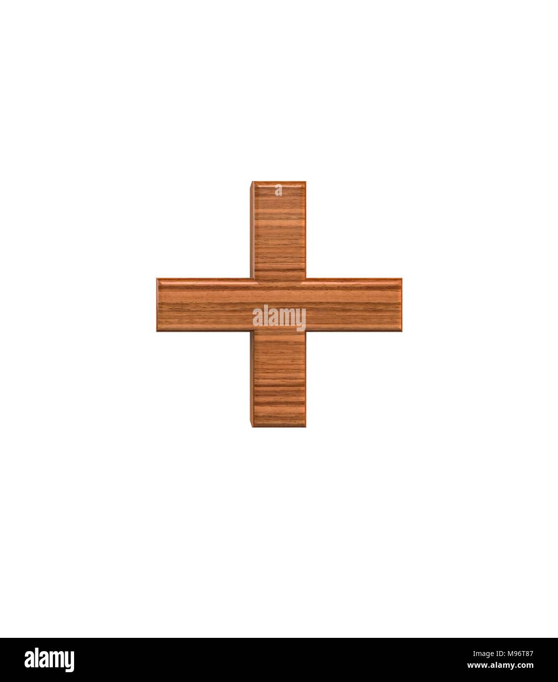 3D rendering Font Polished walnut special character ALT43 Stock Photo - Alamy