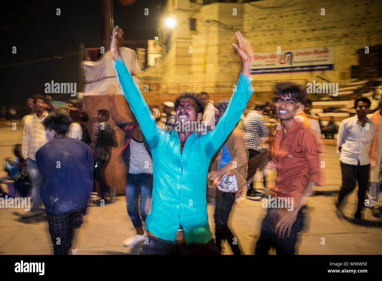 India, Varanasi, local party Stock Photo - Alamy