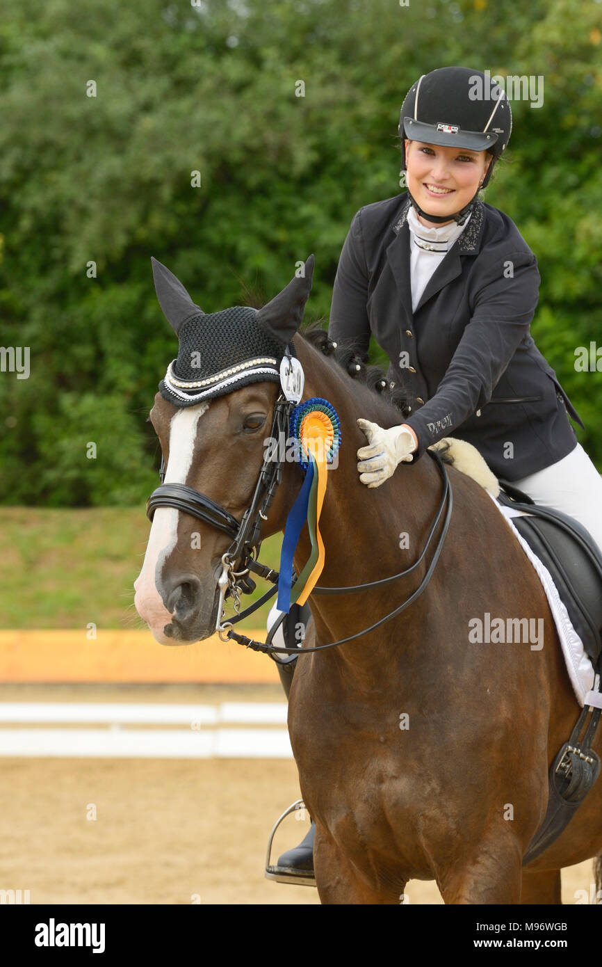 Winner of a dressage competition Stock Photo - Alamy