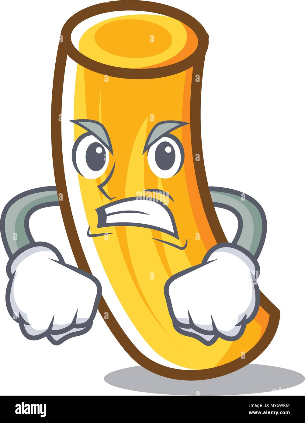 Angry tortiglioni pasta mascot cartoon Stock Vector Image & Art - Alamy