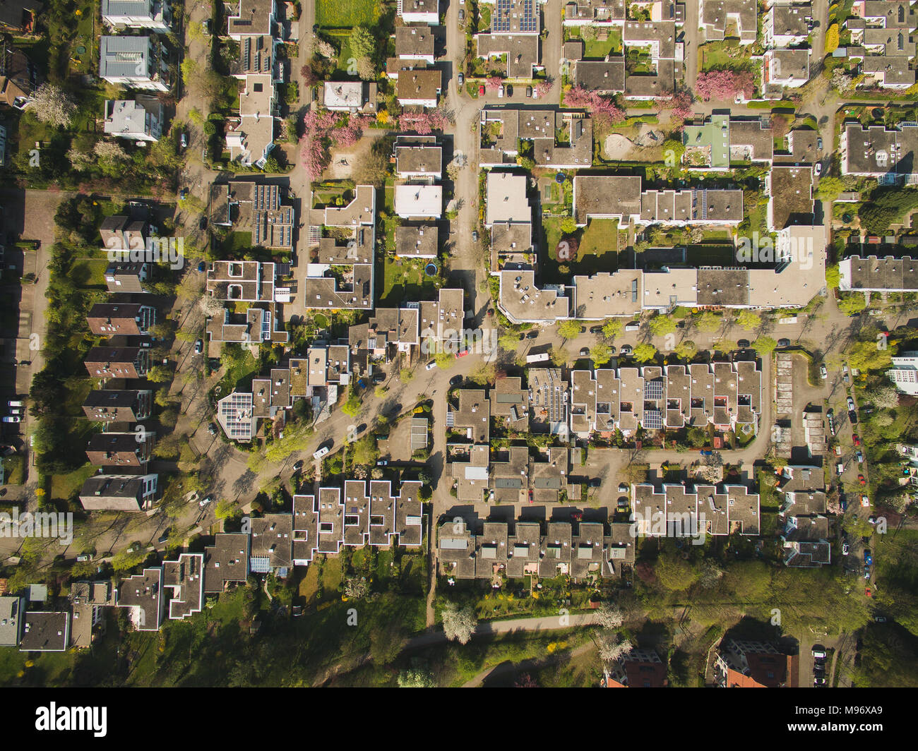 Aerial view of urban city with buildings in Germany Stock Photo - Alamy