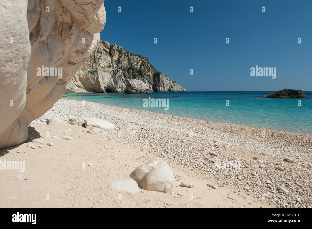beautiful blue beach in zakynthos Stock Photo - Alamy