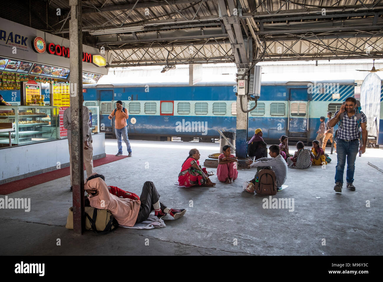India, Varanasi, railway station Stock Photo - Alamy