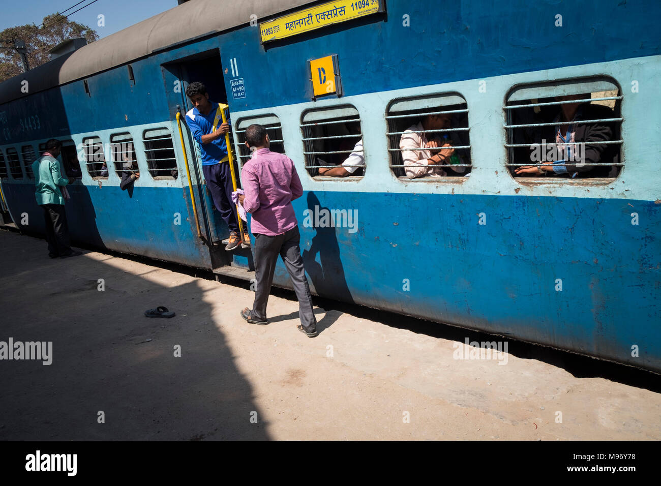 India, Varanasi, railway station Stock Photo - Alamy