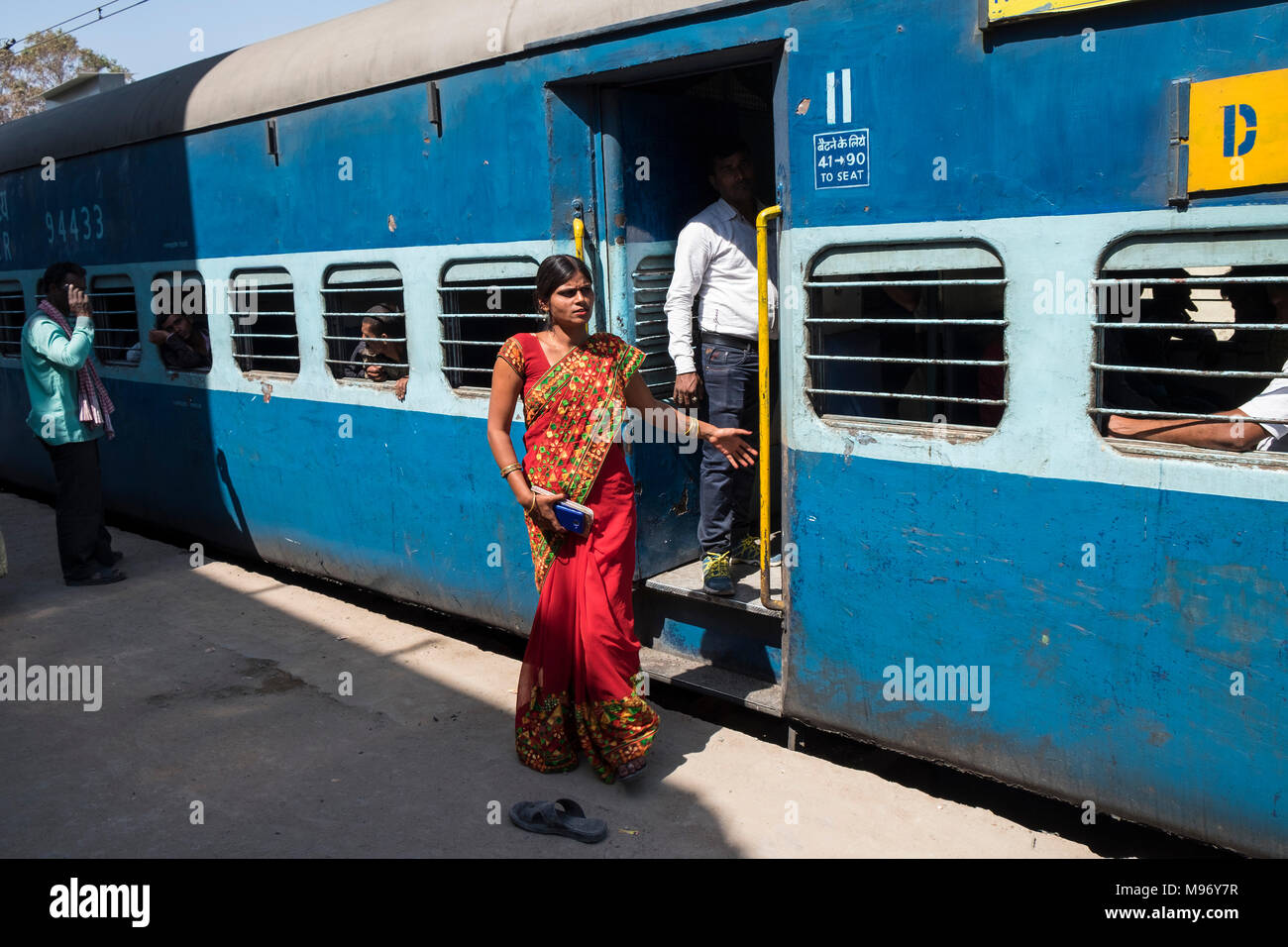 India, Varanasi, railway station Stock Photo - Alamy