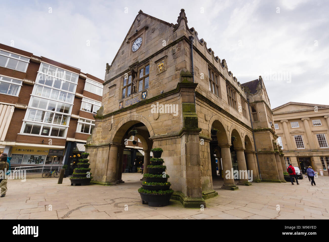 The Old Market Hall built in 1596 on the Square in the centre of ...
