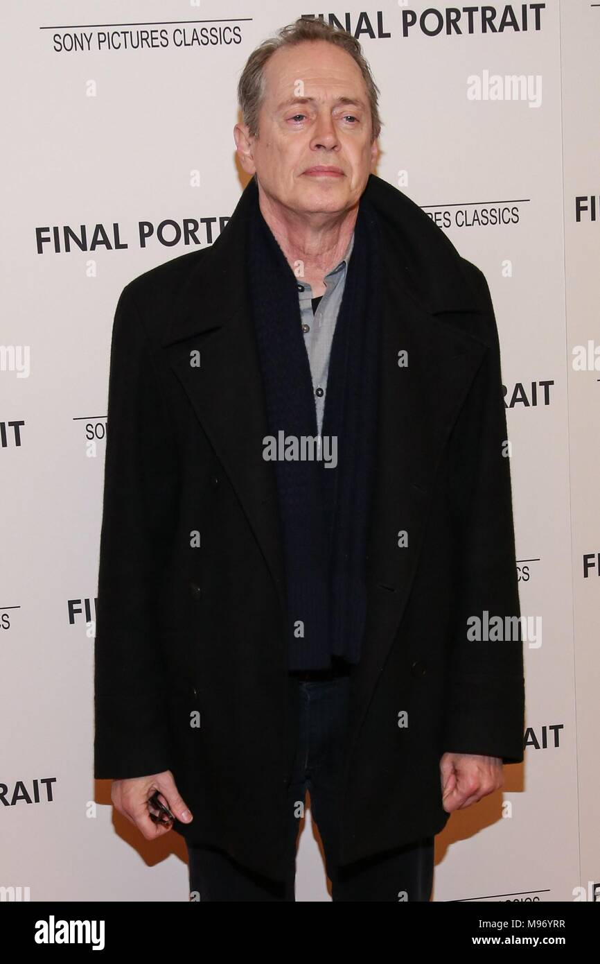 New York, NY, USA. 22nd Mar, 2018. Steve Buscemi at arrivals for Sony ...