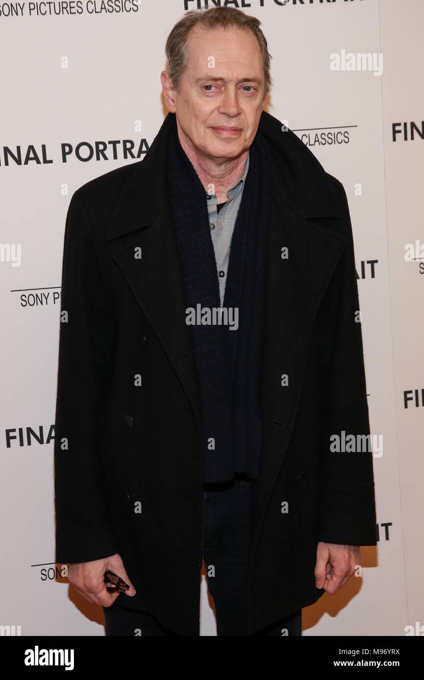 New York, NY, USA. 22nd Mar, 2018. Steve Buscemi at arrivals for Sony ...