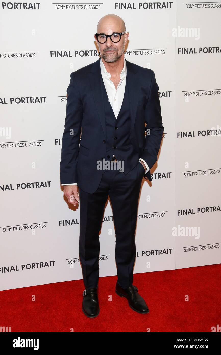 New York, NY, USA. 22nd Mar, 2018. Stanley Tucci at arrivals for Sony ...