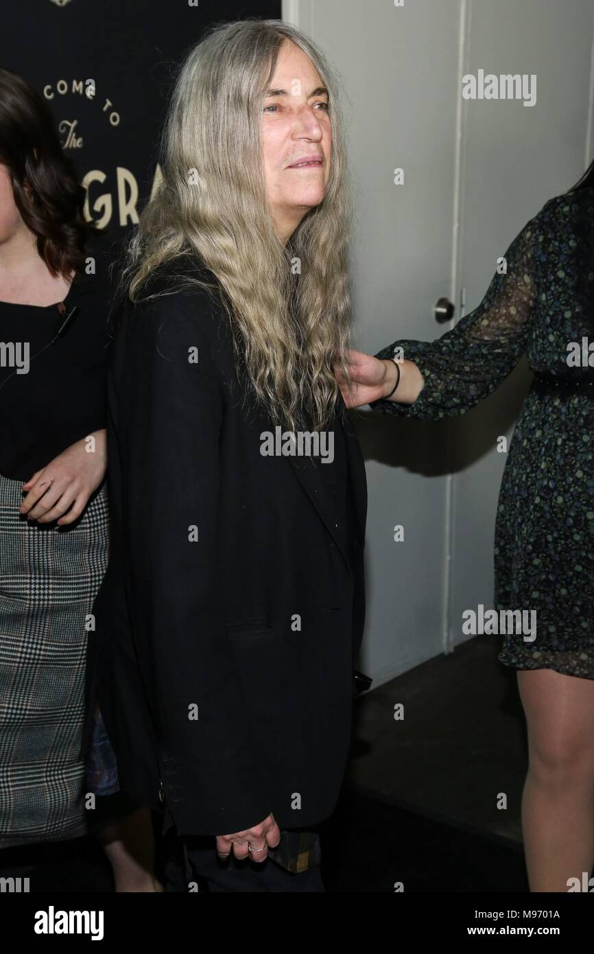 New York, NY, USA. 22nd Mar, 2018. Patti Smith at arrivals for ...