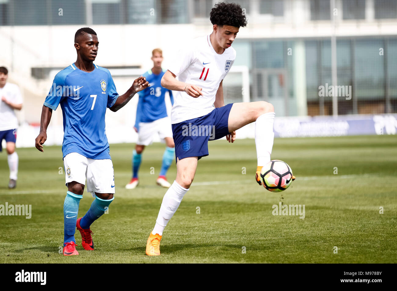 San Pedro del Pinatar, Spain. 23rd March, 2018. Friendly football match ...