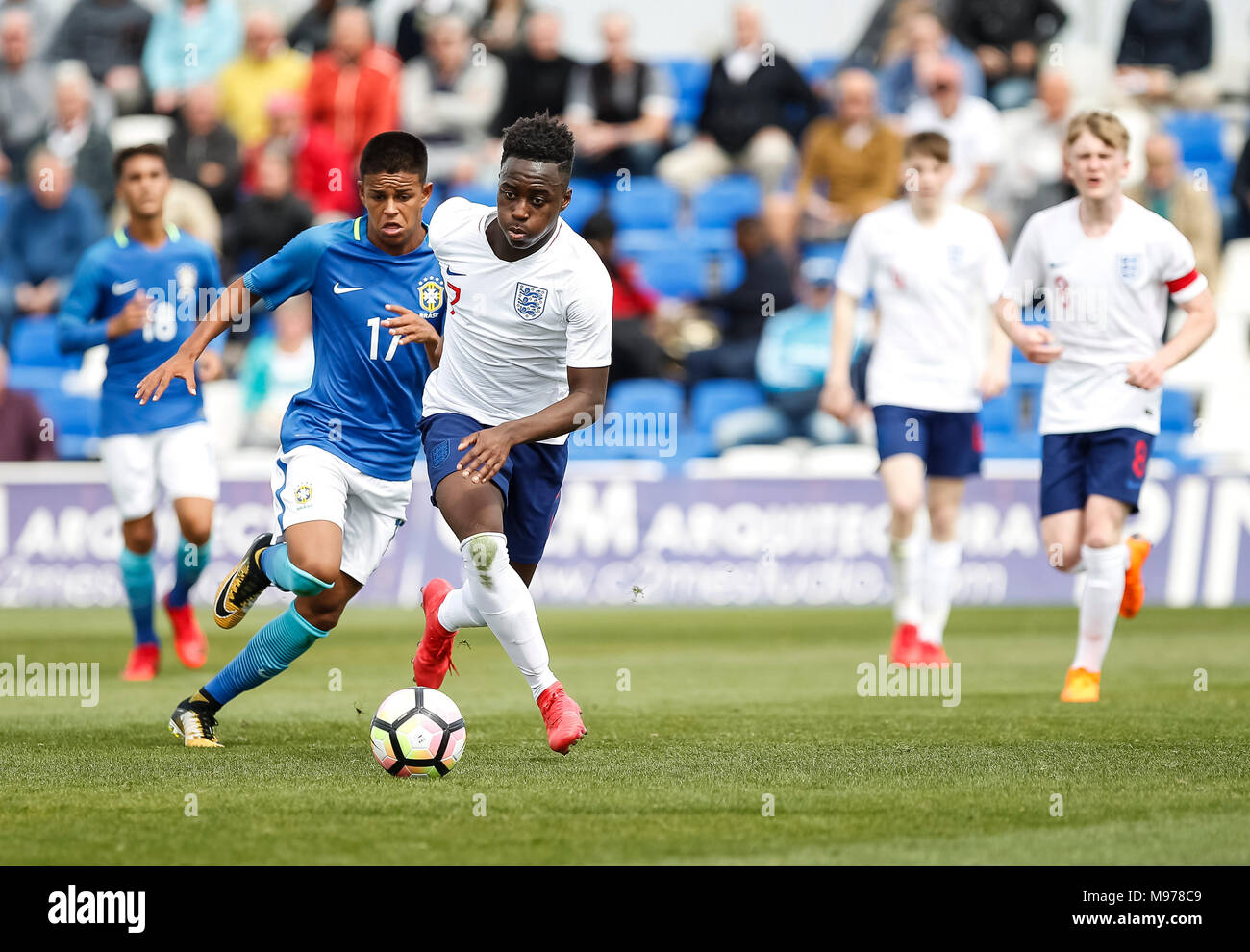 San Pedro del Pinatar, Spain. 23rd March, 2018. Friendly football match ...