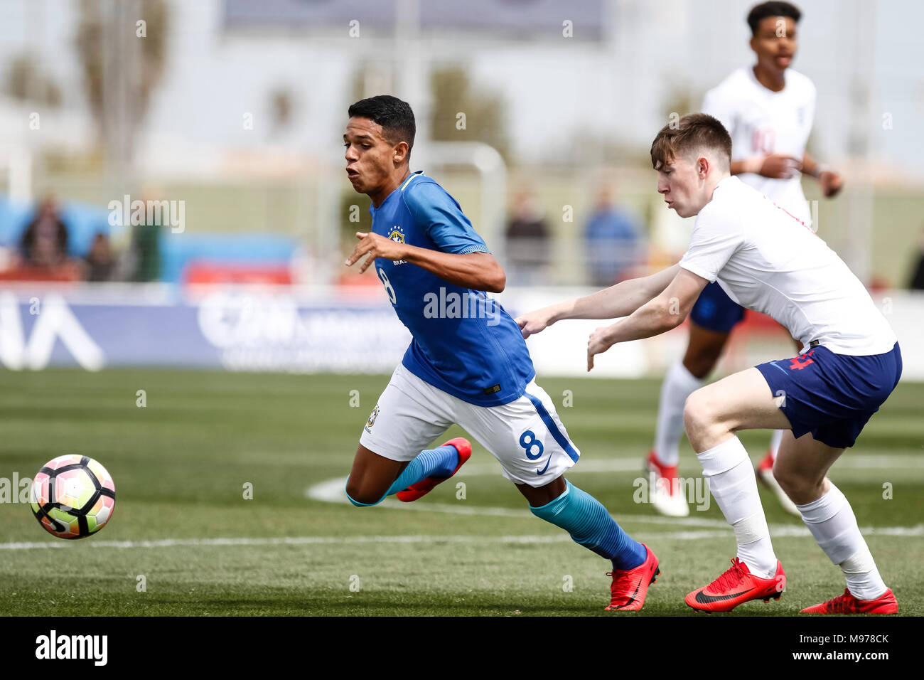 San Pedro del Pinatar, Spain. 23rd March, 2018. Friendly football match ...