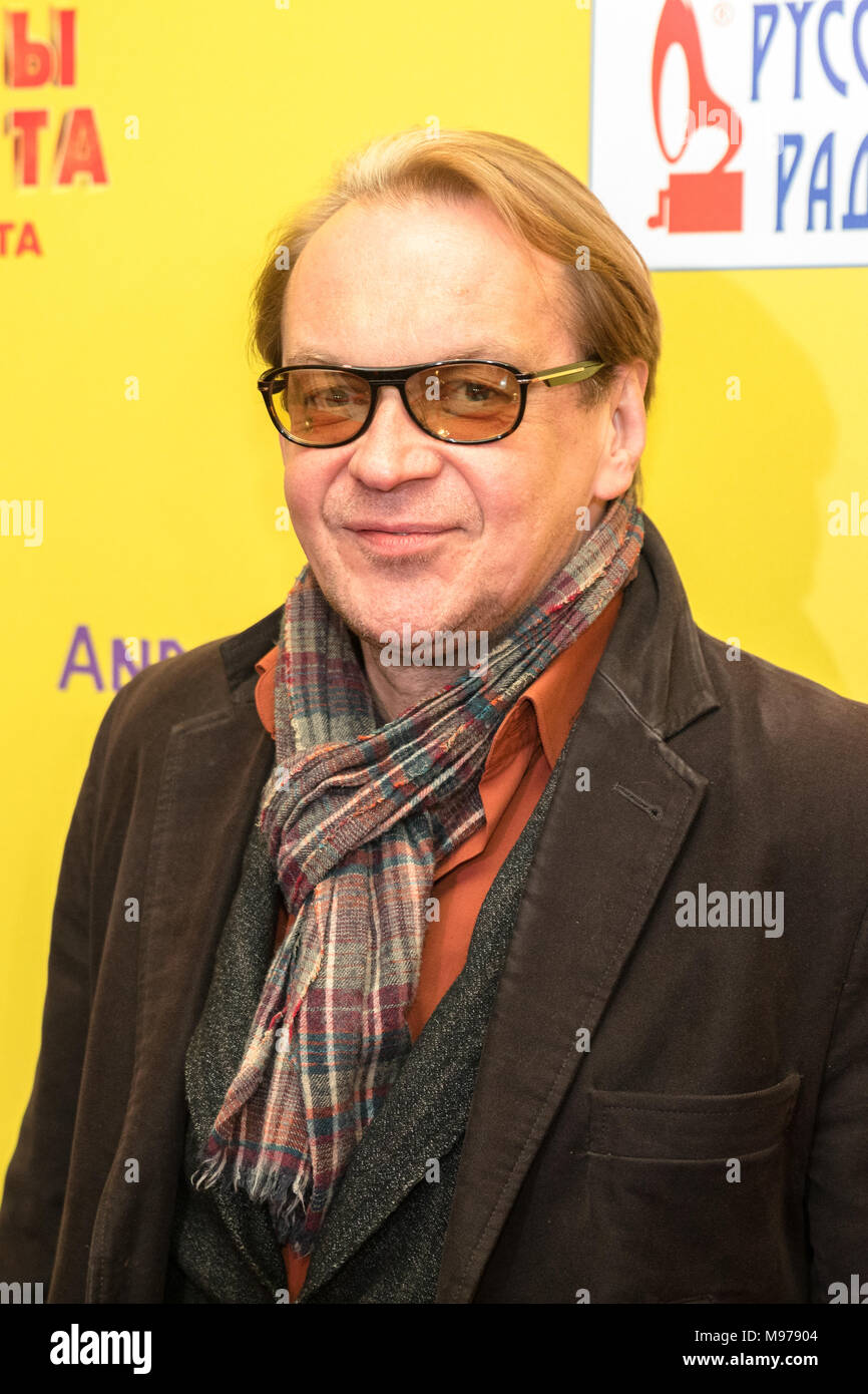 Moscow, Russia. 21st March 2018. Actor Mikhail Gorevoy at the premiere ...