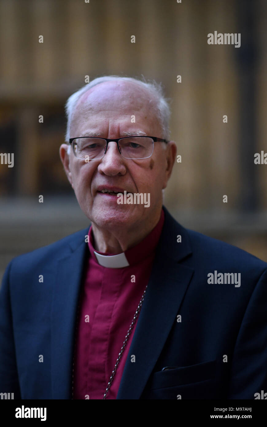 Oxford, UK. 23rd Mar, 2018. George Carey at Oxford Literary Festival ...