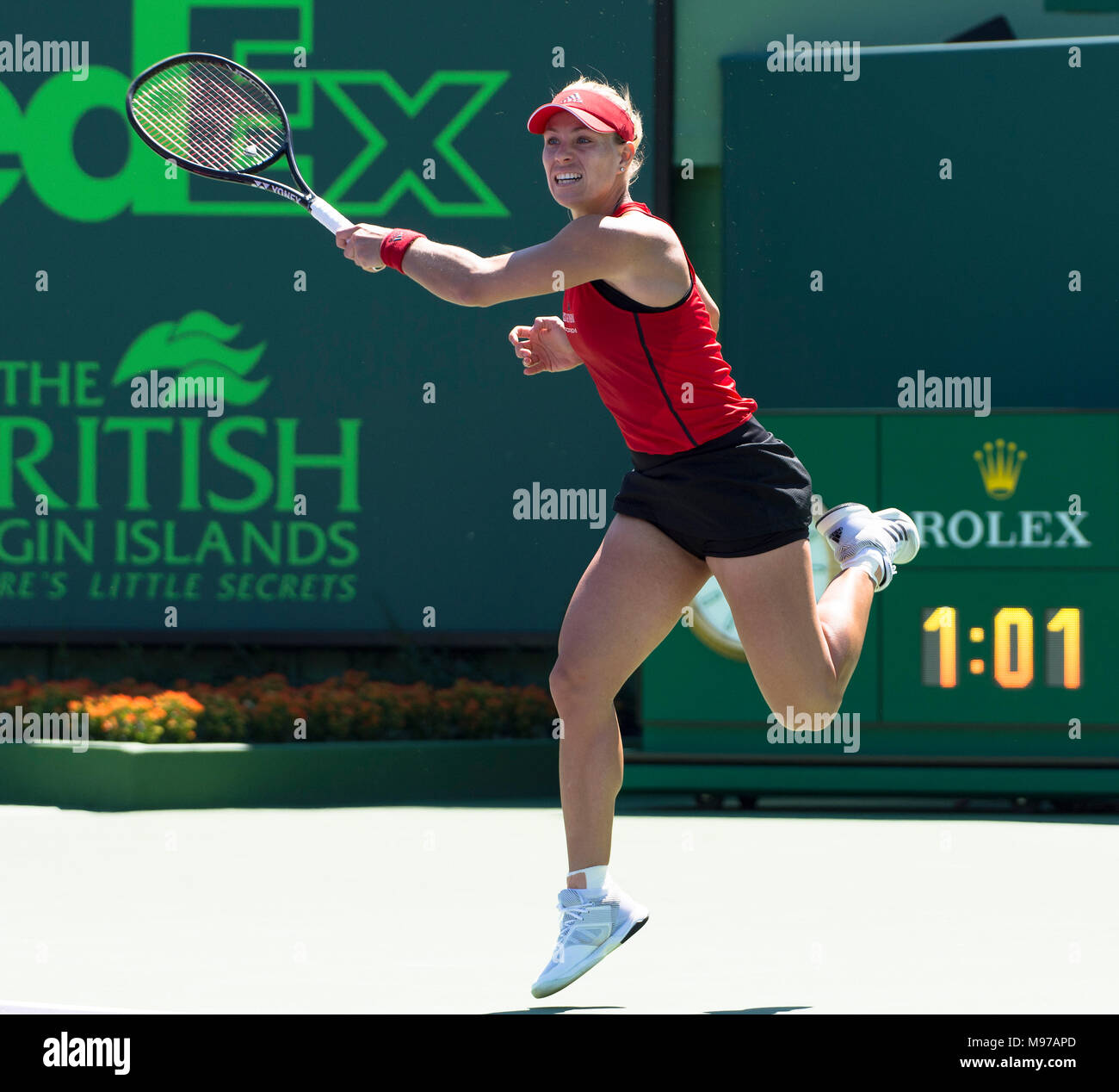 KEY BISCAYNE, FL -MARCH 22: Angelique Kerber on day 10 of the Miami ...