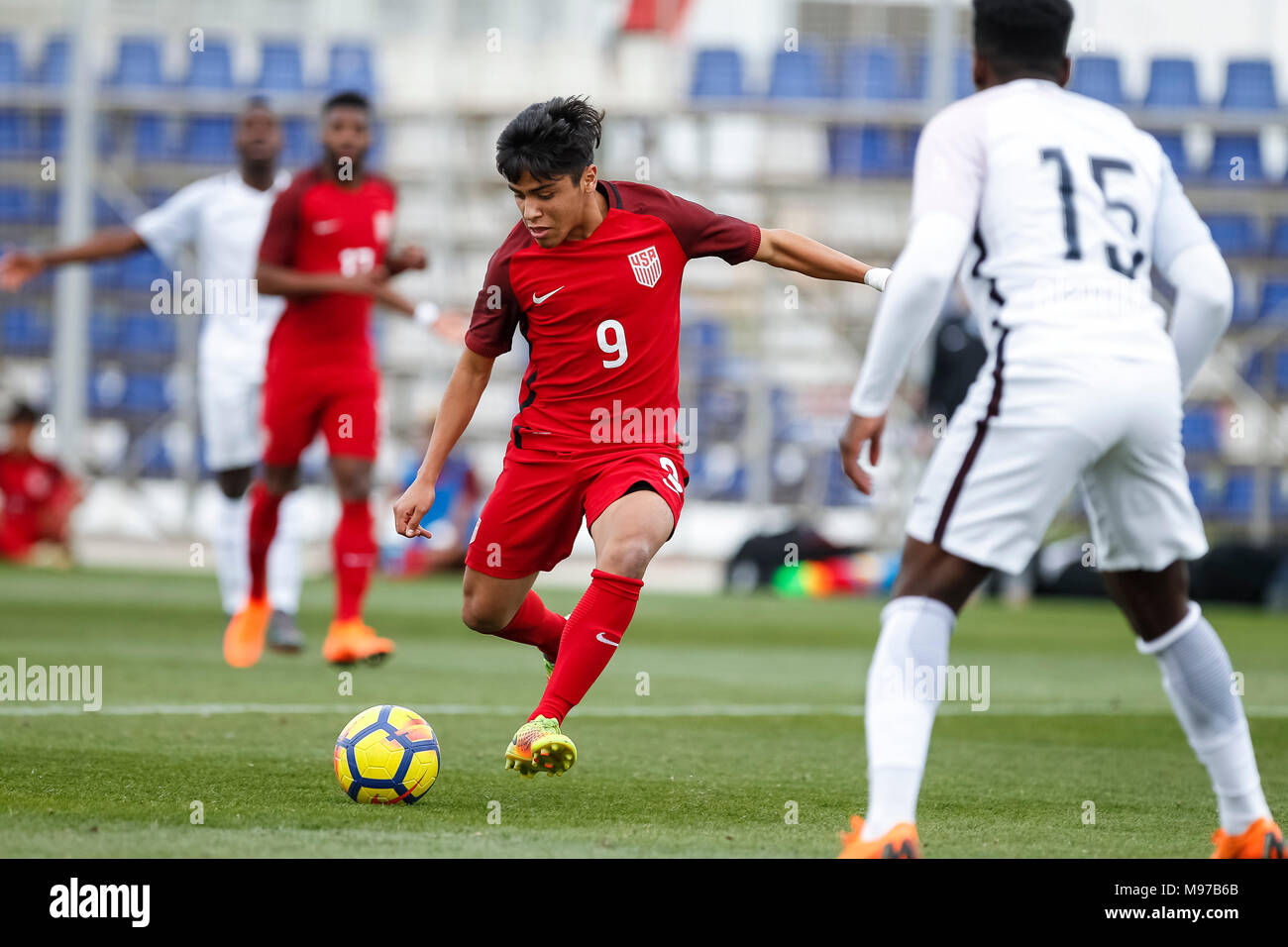 San Pedro del Pinatar, Spain. 23rd March, 2018. Friendly football match ...