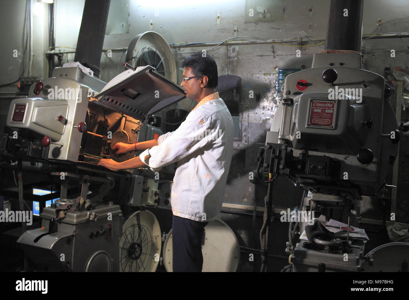 Film projectionist hi-res stock photography and images - Alamy