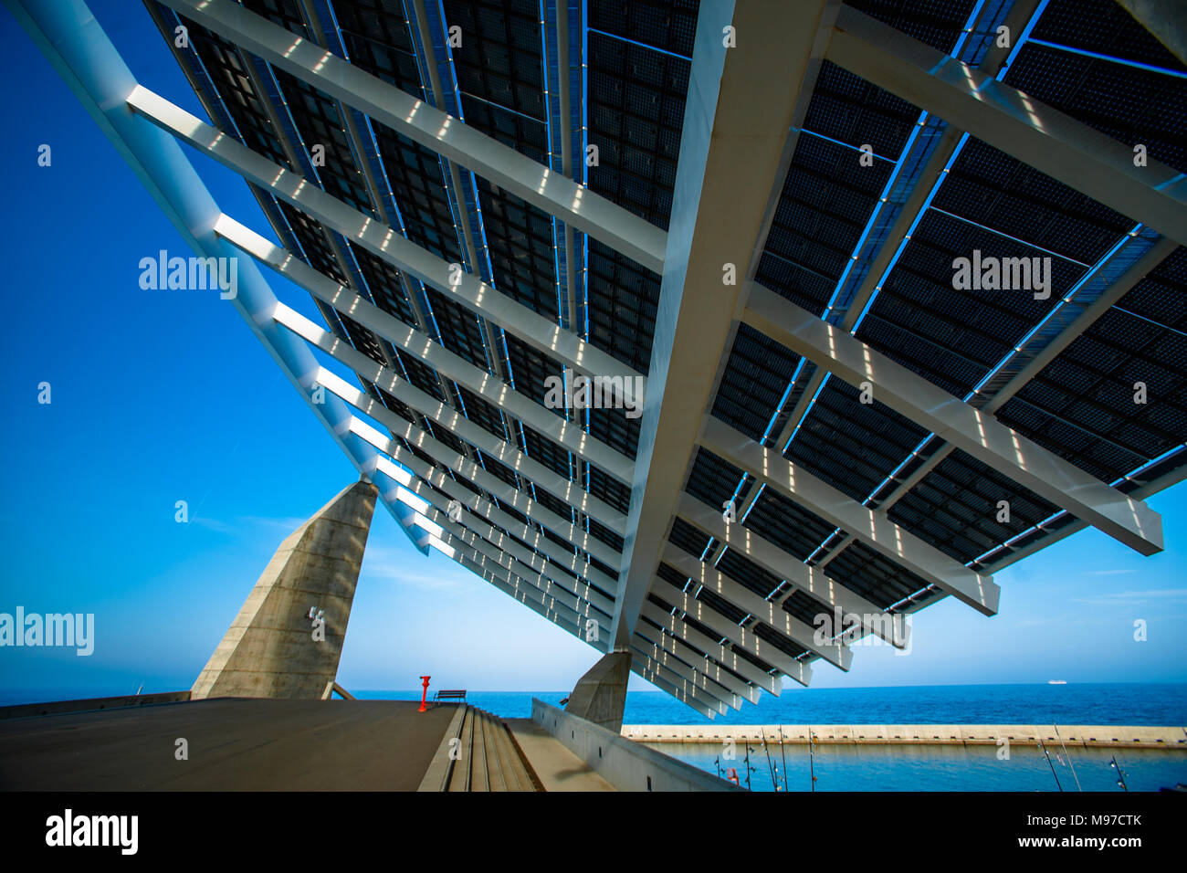 Solar panels on bridge hi-res stock photography and images - Alamy