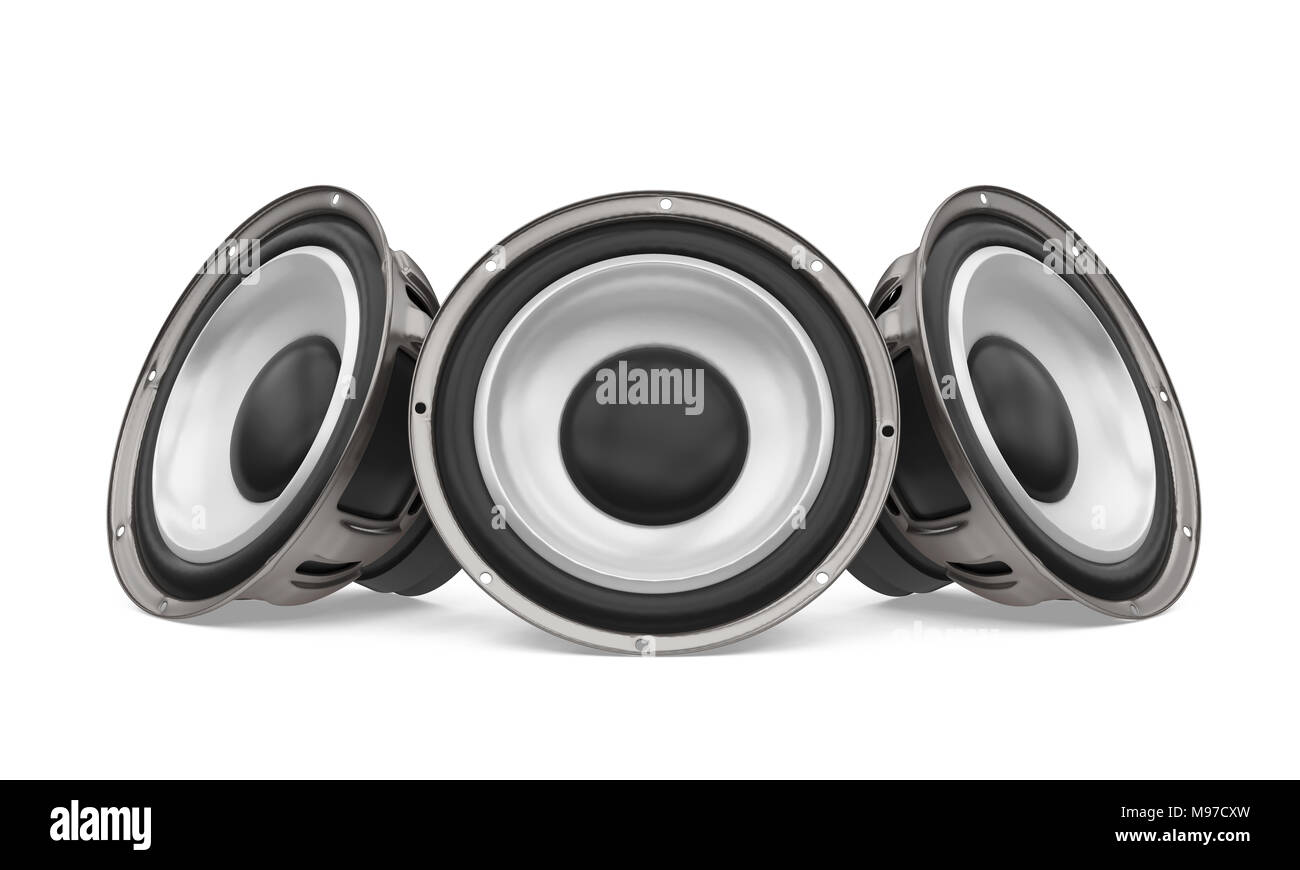 Sound Audio Loudspeakers Isolated Stock Photo - Alamy