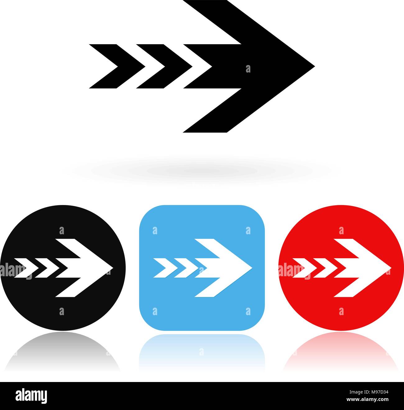 Arrow icons Stock Vector Image & Art - Alamy