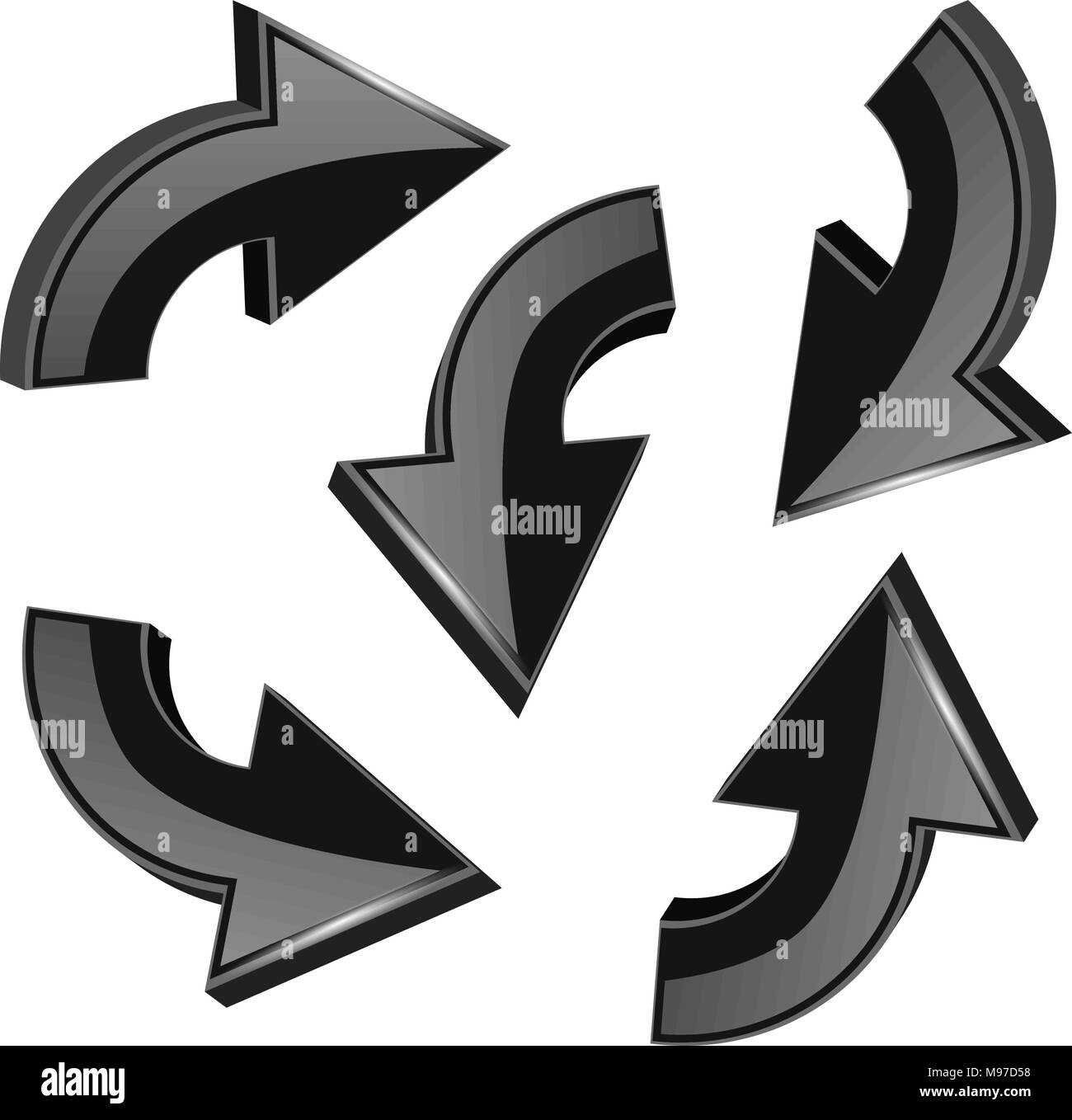 Pointer turning Cut Out Stock Images & Pictures - Alamy