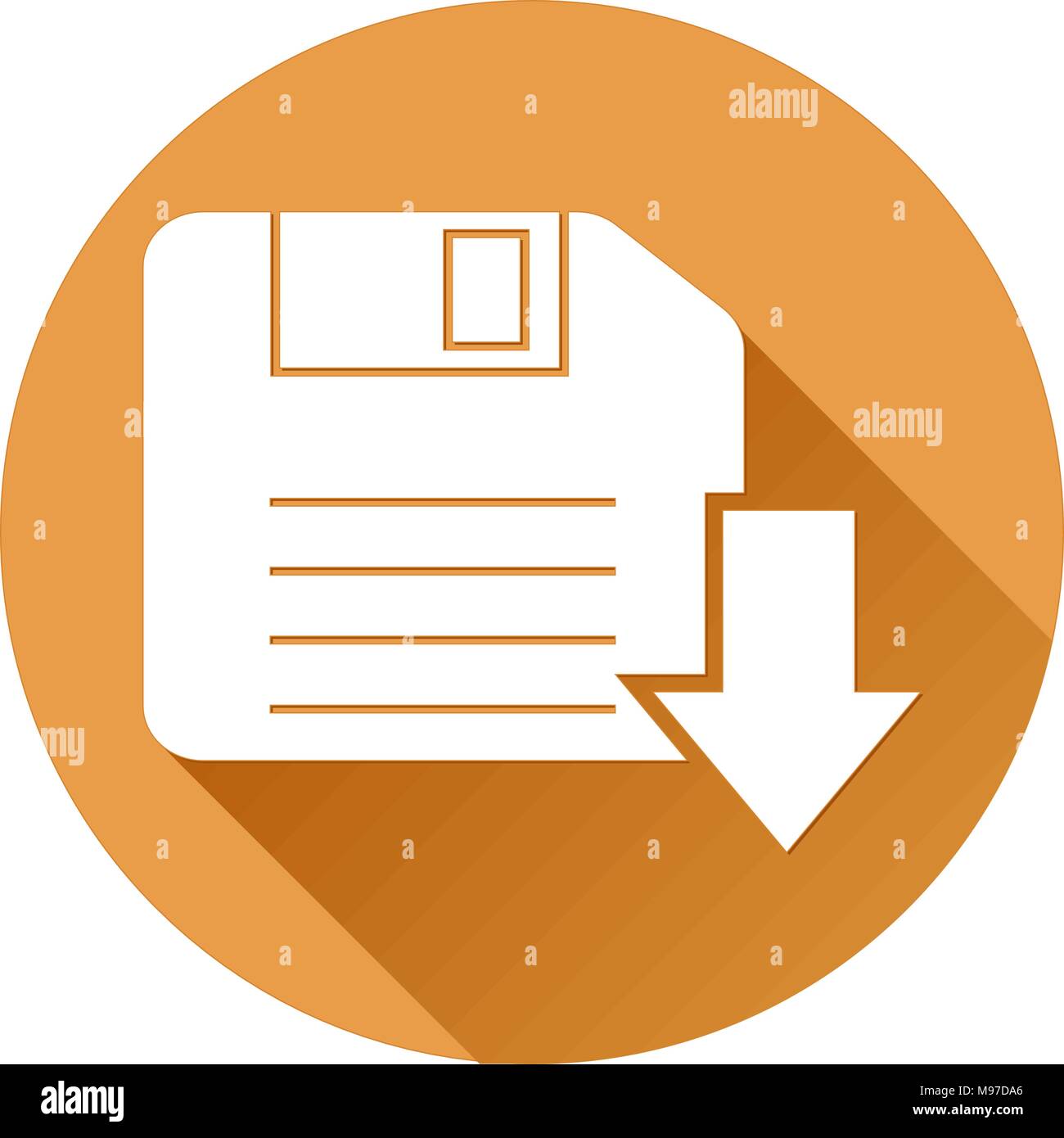 Download document icon isolated Stock Vector Images - Alamy