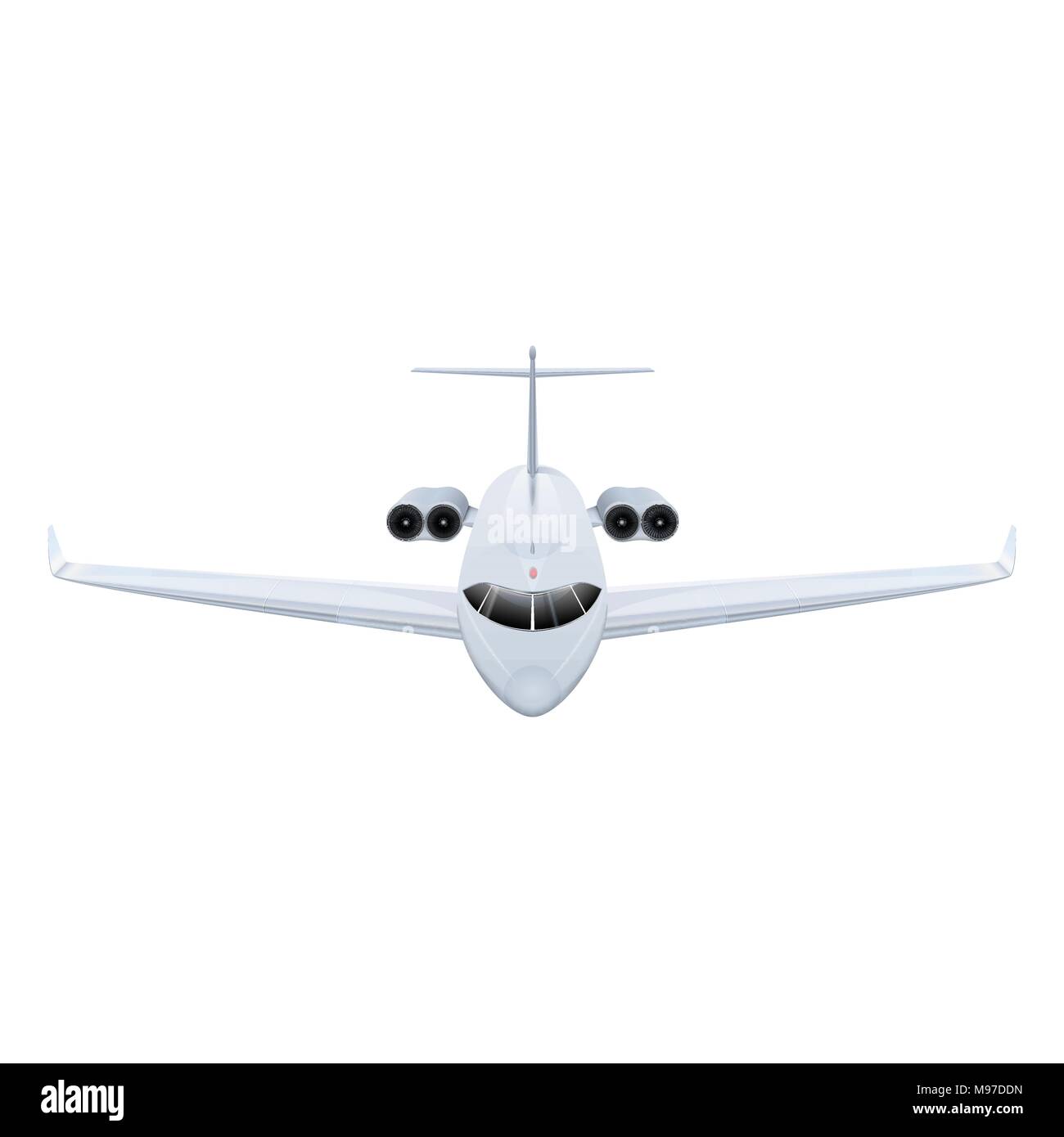 Flying a private jet in the sky. Vector Stock Vector Image & Art - Alamy