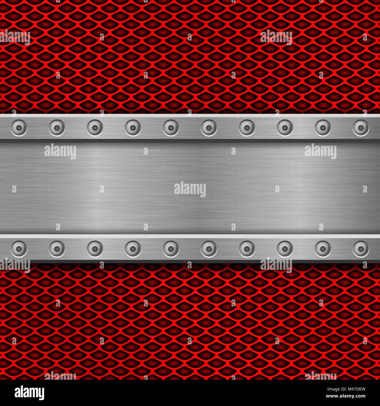 Red black silver metallic Stock Vector Images - Alamy