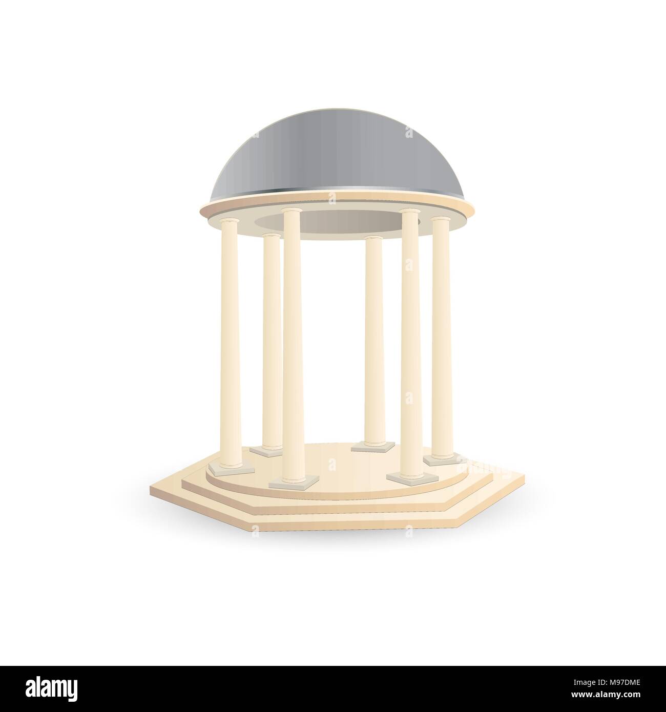 White rotunda Stock Vector Images - Alamy