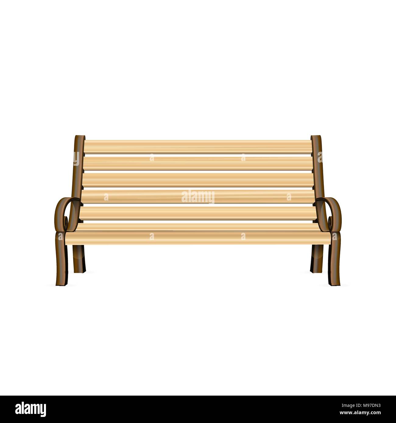 Vintage bench Stock Vector Images - Alamy