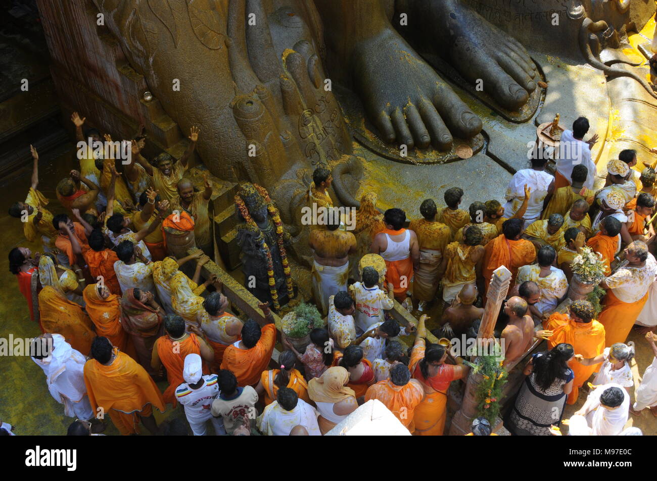 Mahamastakabhisheka festival - The anointment of the Bahubali ...