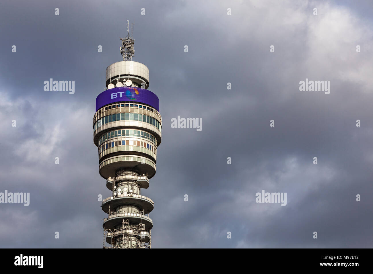The BT Tower is a communications tower located in Fitzrovia, London ...