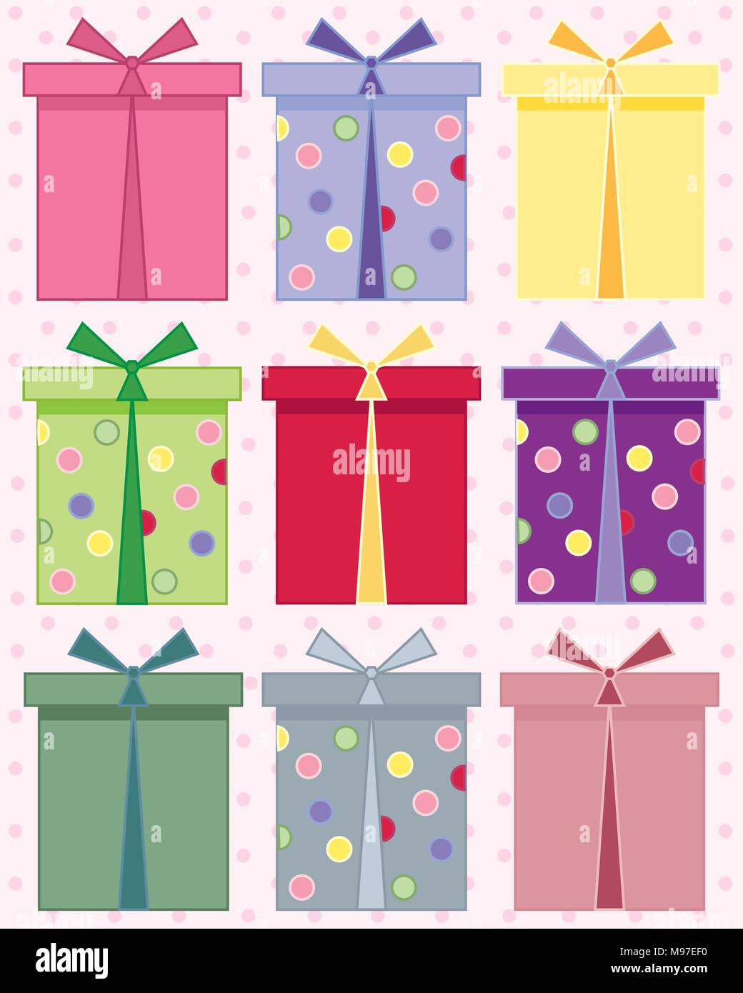 Spotty boxes Stock Vector Images - Alamy
