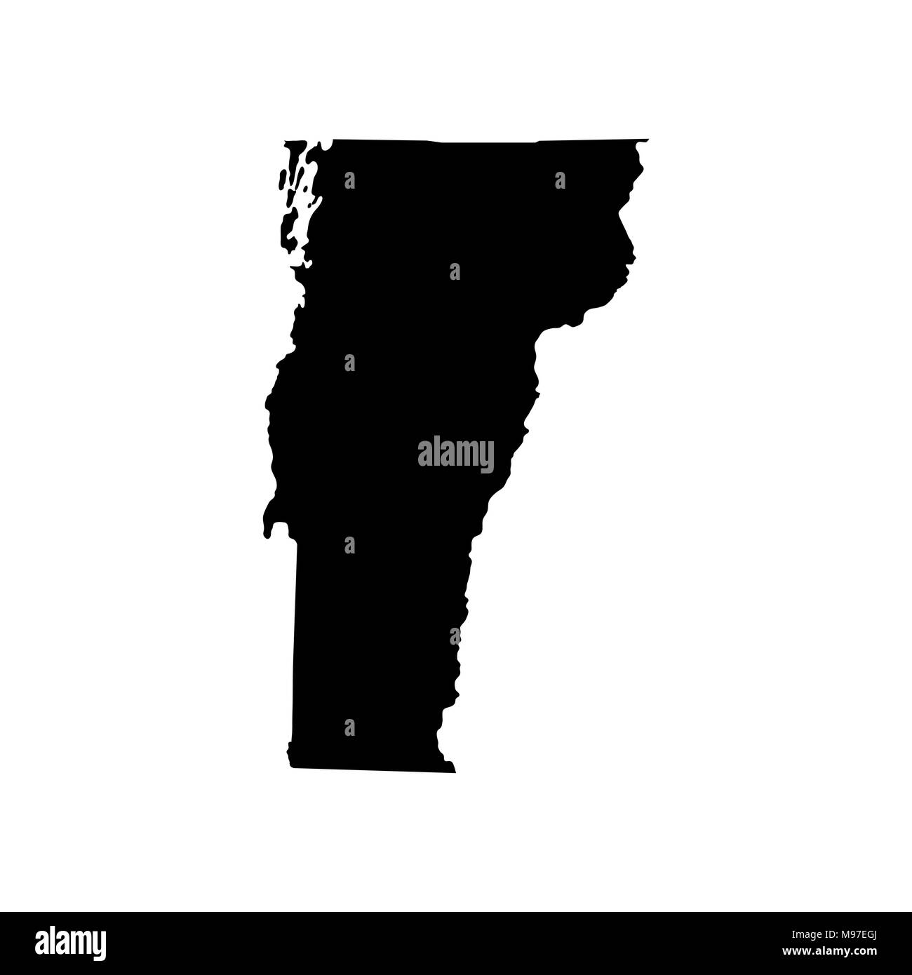 Vermont us state outline Stock Vector Images - Alamy
