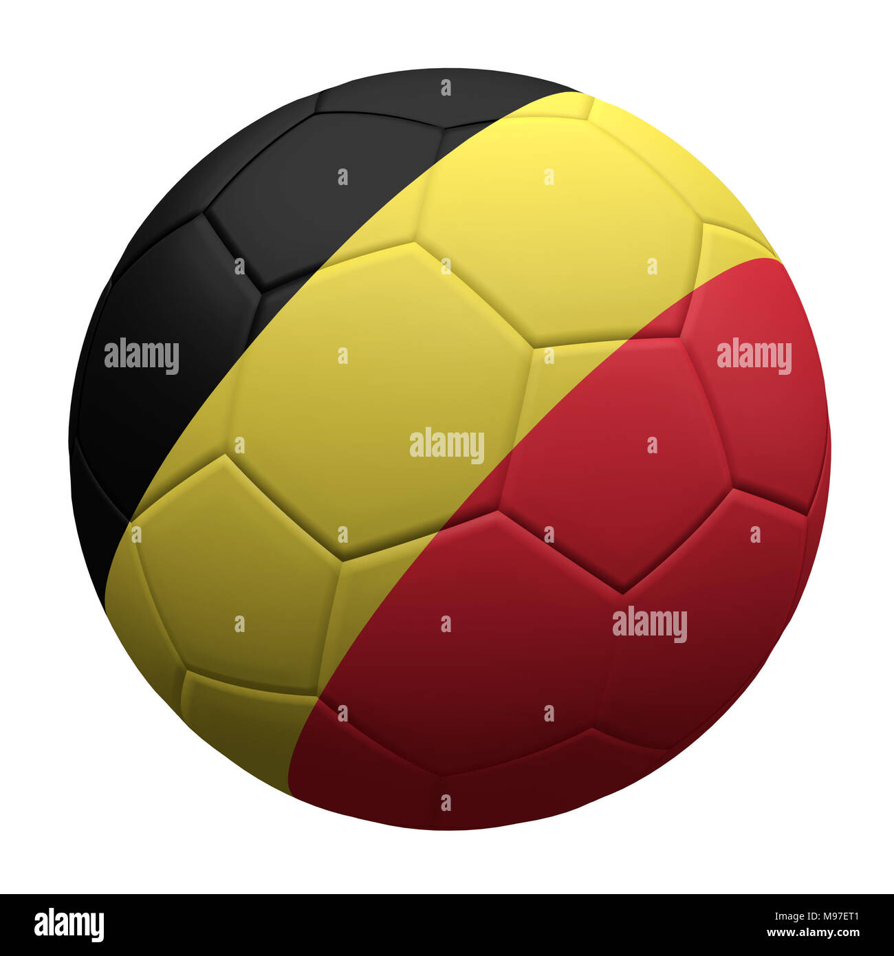 Belgium belgian soccer football ball 3d rendering Stock Photo - Alamy