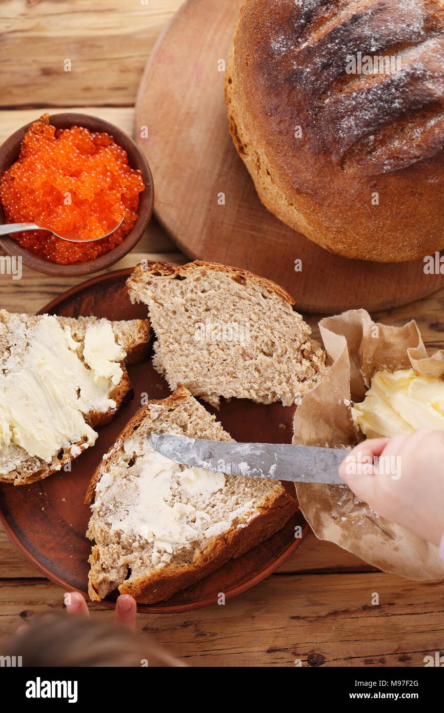 bread and butter Stock Photo - Alamy